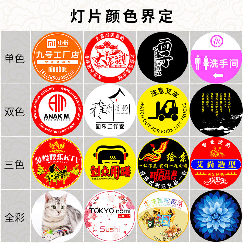 Commercial Logo Projector Slide Advertising Shop Sign Aluminum Alloy ...