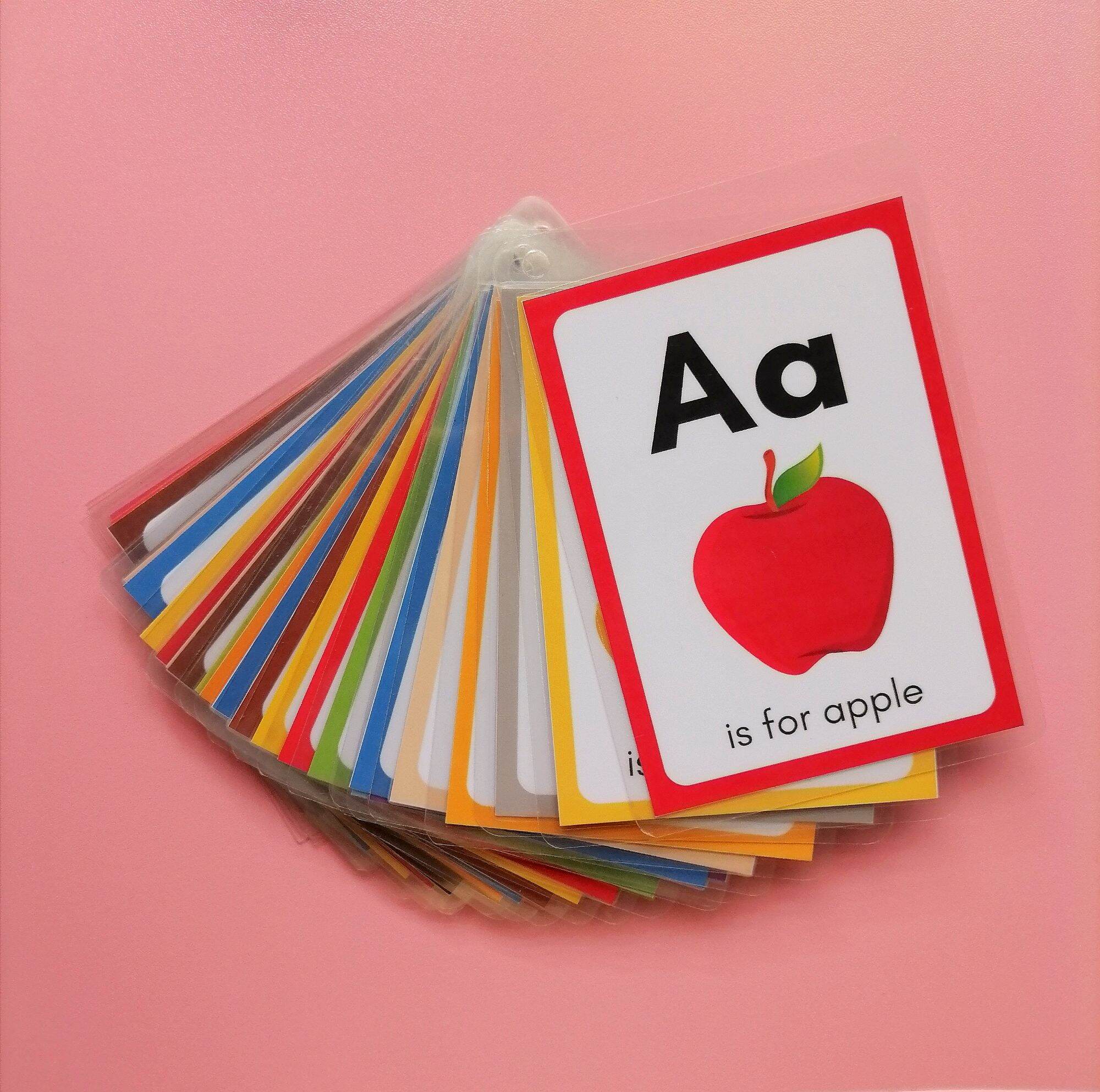 ALPHABET (A-Z) 26PCS Educational Laminated Flashcards, alphabet flash ...
