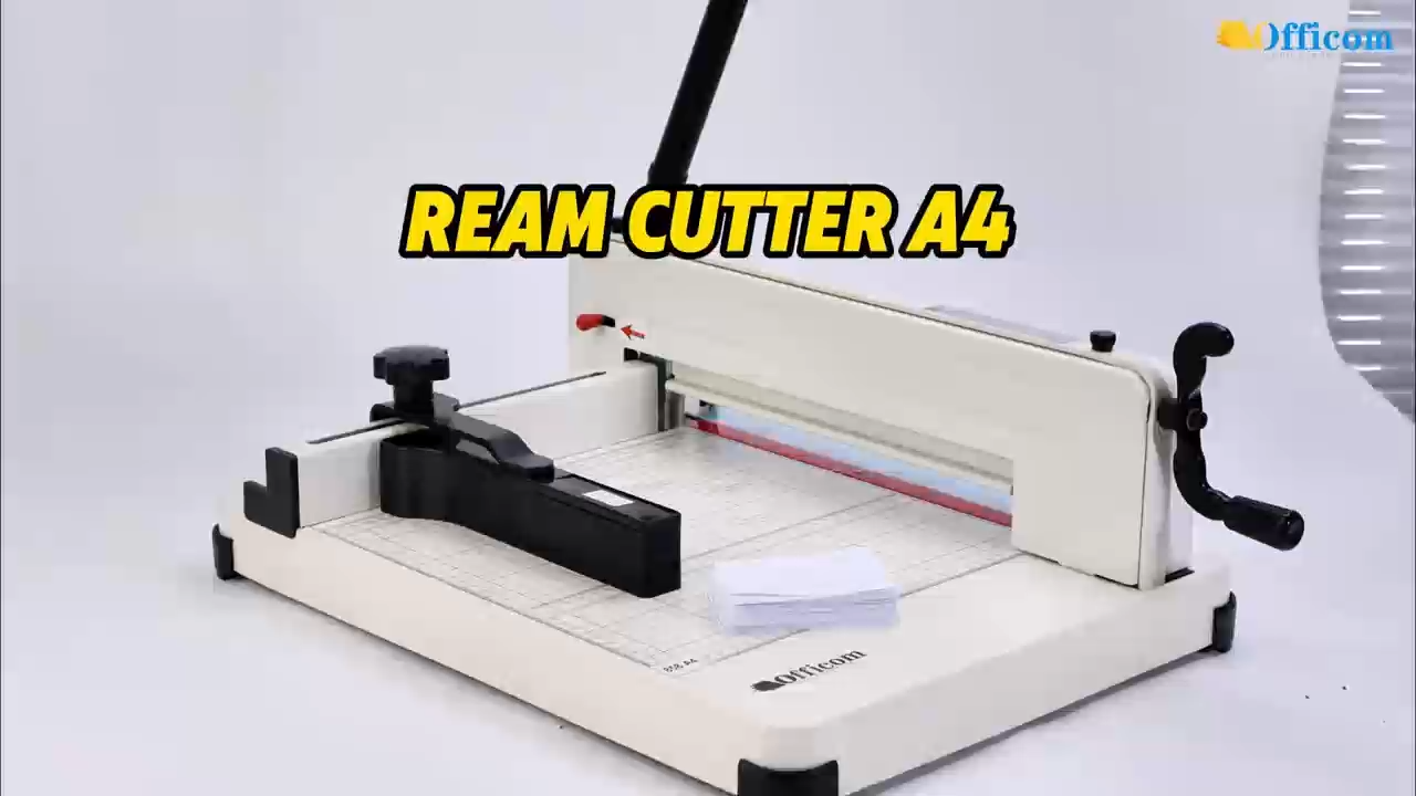 Heavy Duty Ream Cutter A3 & A4 Size Paper Trimmer Metal Cutting Officom ...