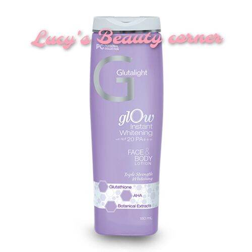 PC Gluta Light Glow Instant whitening Spf 20 PA+++ Face and Body Lotion ...