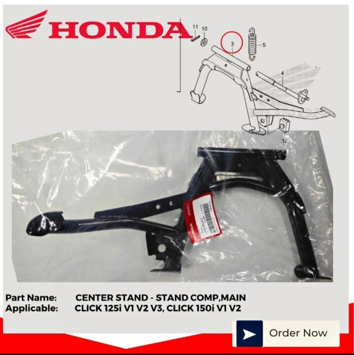 CENTER STAND Original Honda Genuine 👉 HONDA CLICK 125 150 v2 v3 | Lazada PH