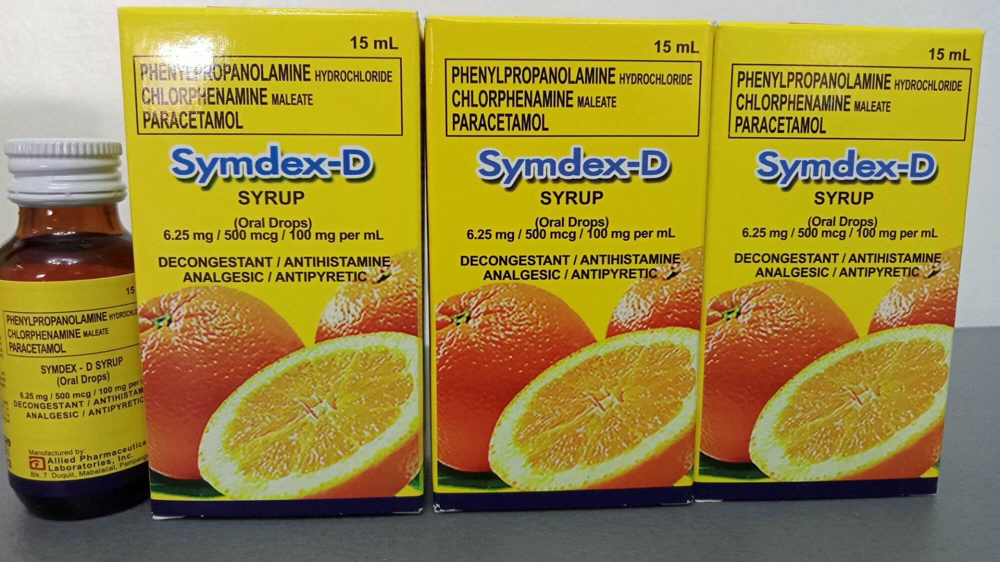 Symdex-D Decongestant/Antihistamine Analgesic/Antipyretic 15ml | Lazada PH