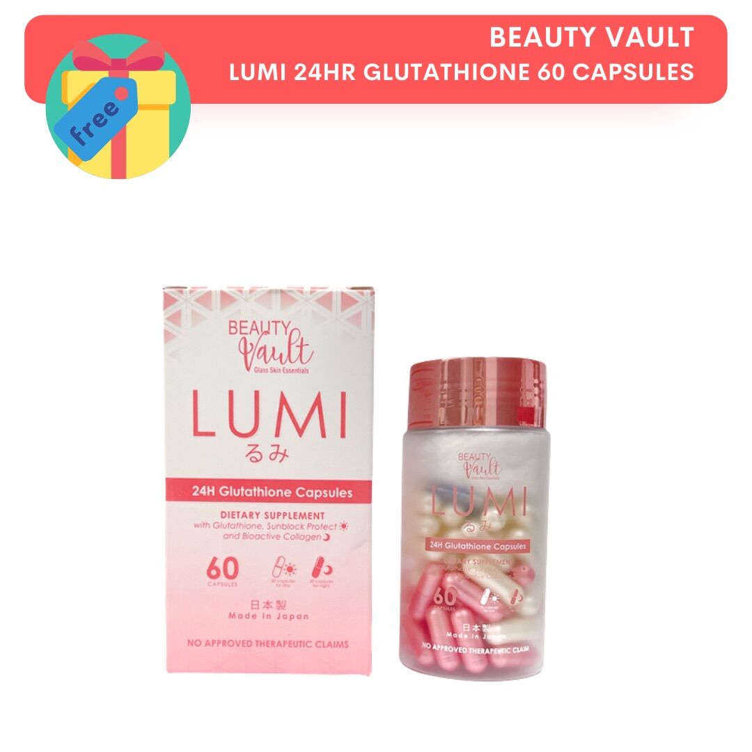 LUMI 24H Glutathione Capsules by Beauty Vault (60 Capsules) | Lazada PH