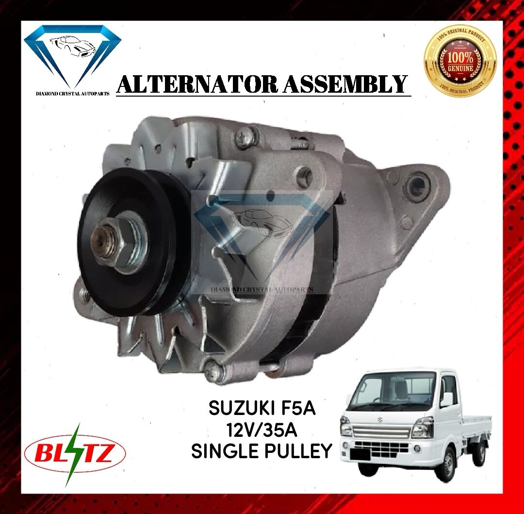 BLITZ ALTERNATOR ASSEMBLY SUZUKI F5A MULTICAB 12V/35A SINGLE PULLEY ...