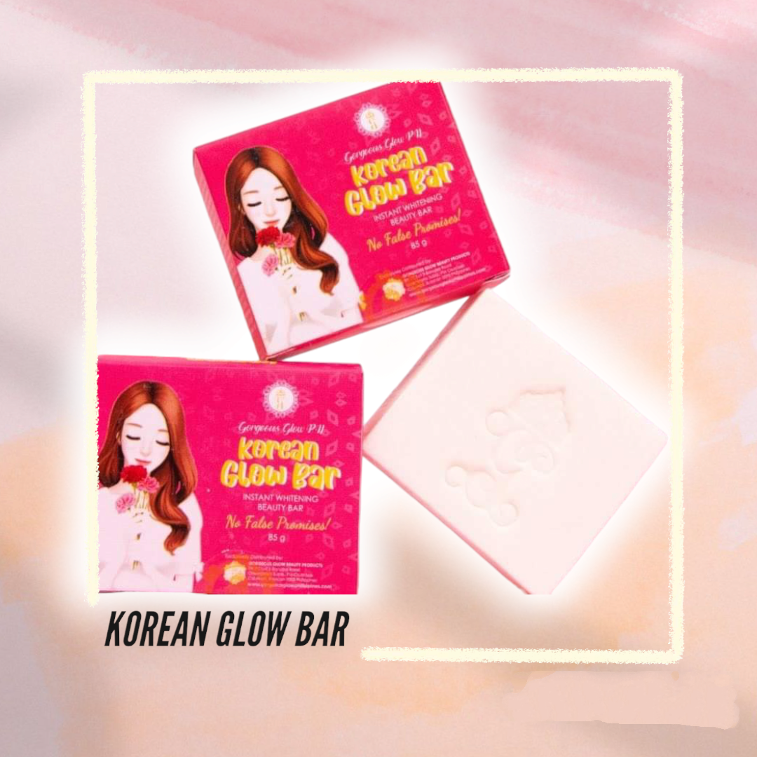 KOREAN GLOW BAR INSTANT WHITENING BEAUTY BAR 85G GORGEOUS GLOW | Lazada PH