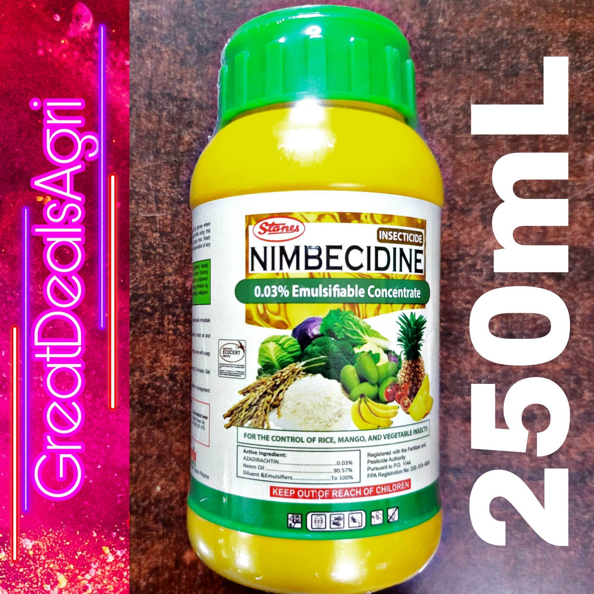 NIMBECIDINE 0.03% EC AZADIRACHTIN INSECTICIDE (250mL) BY T.STANES AND ...