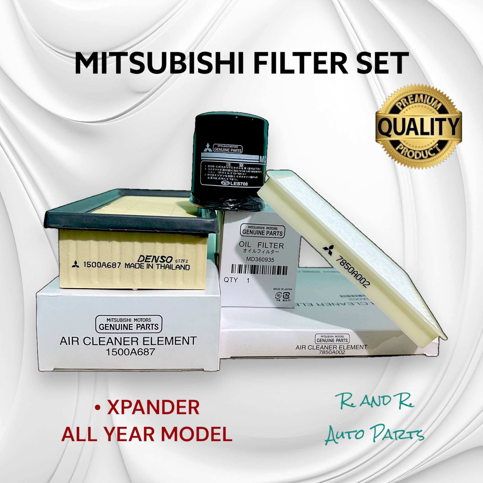 MITSUBISHI XPANDER AIR FILTER AIRCON FILTER XPANDER OIL FILTER SET 3IN1 ...