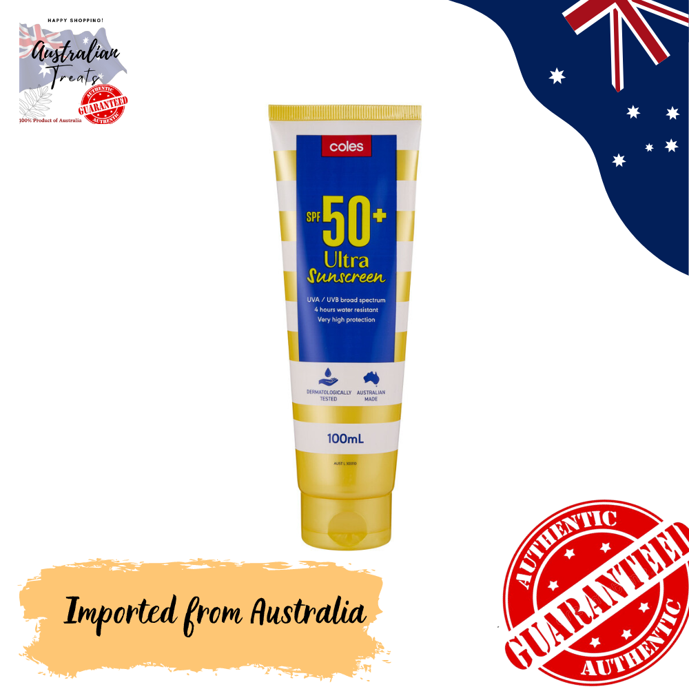 Coles SPF 50+ Sunscreen Ultra Tube | 100mL | Lazada PH