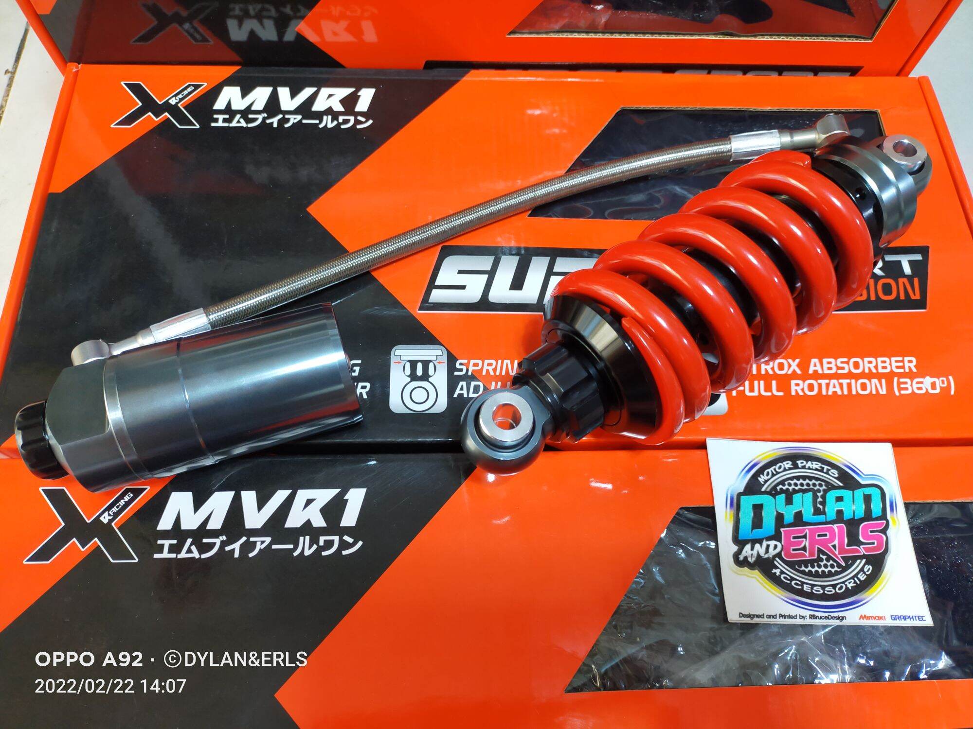 MVR1 MONOSHOCK 225MM SUPER SPORT SUSPENSION FOR RS150/GTR150 | Lazada PH