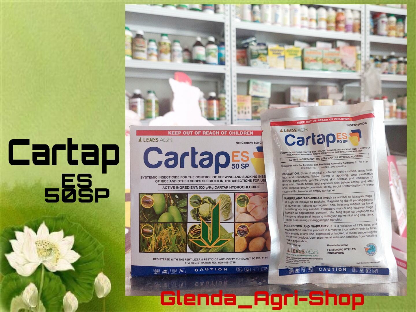 Leads Agri CARTAP ES 50SP Systemic Insecticide ( 100grams ) | Lazada PH