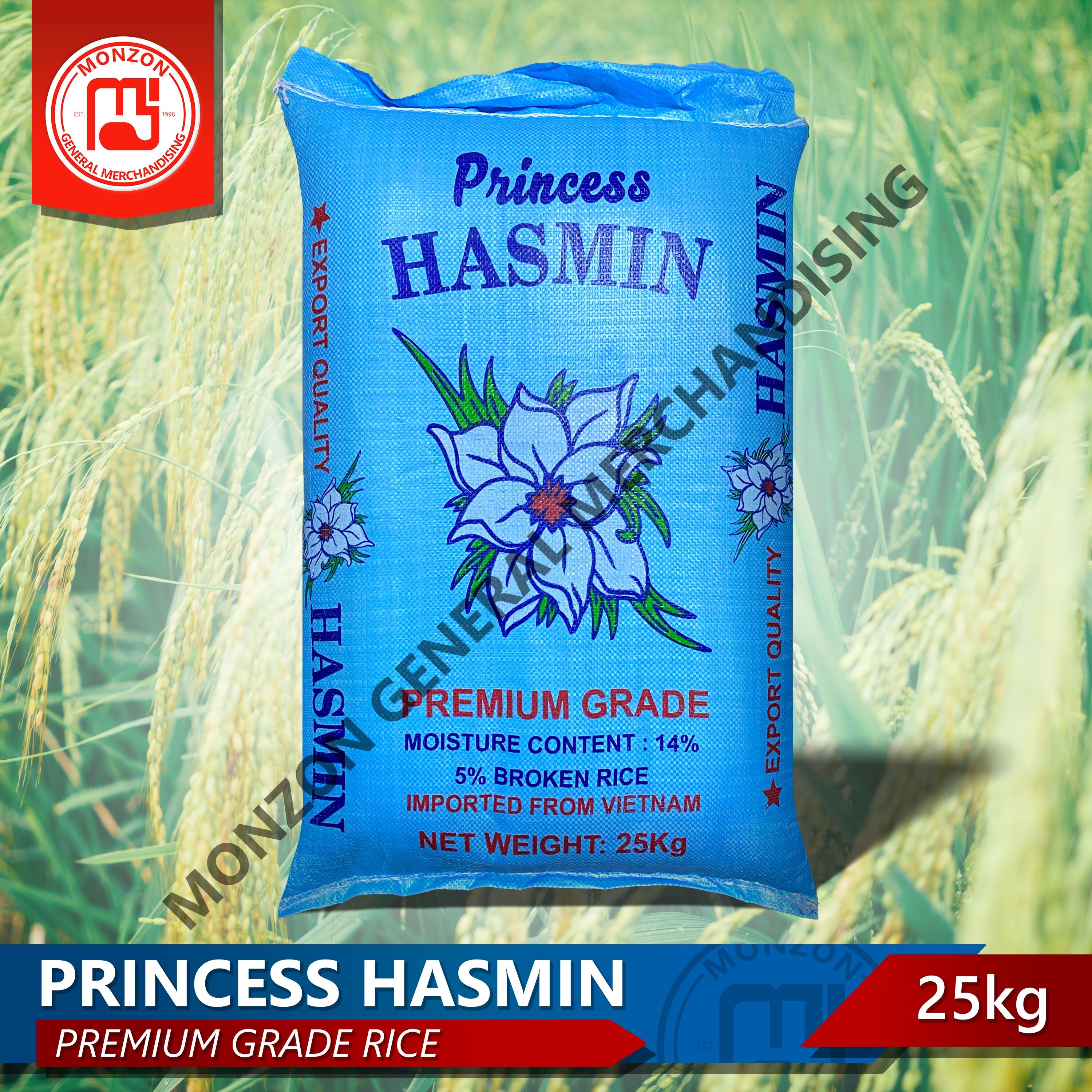 Princess Hasmin Premium Grade Rice 25kg | Lazada PH