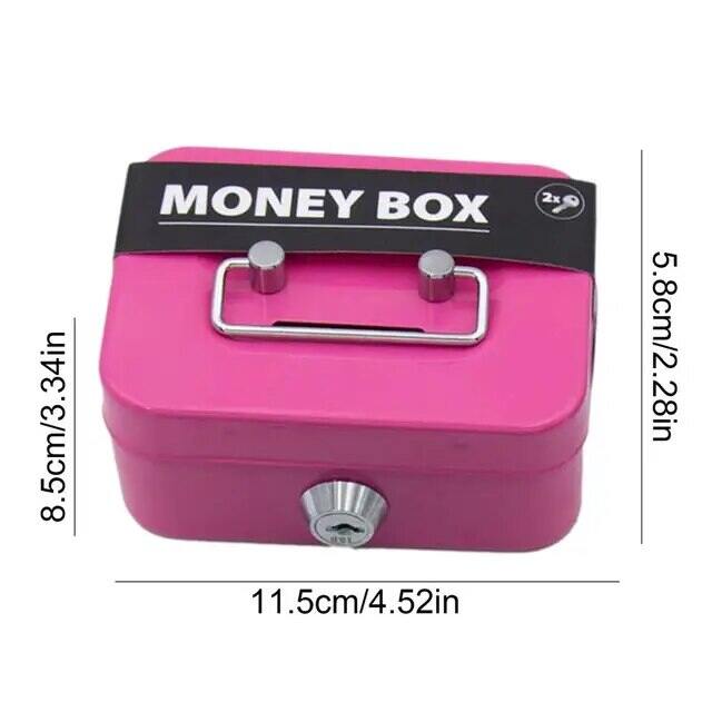 (Ready Stock)MELEDE Steel Cash Box Safe with Key Lock/Combination Lock ...