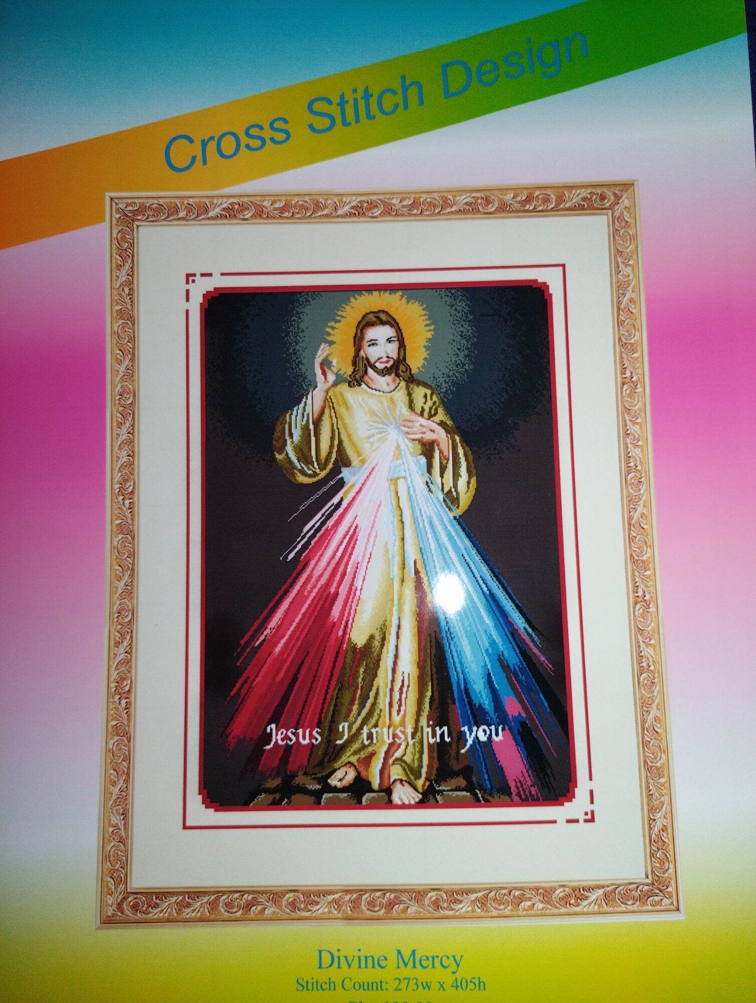 DIVINE MERCY / CROSS STITCH PATTERN / DMC PATTERN | Lazada PH