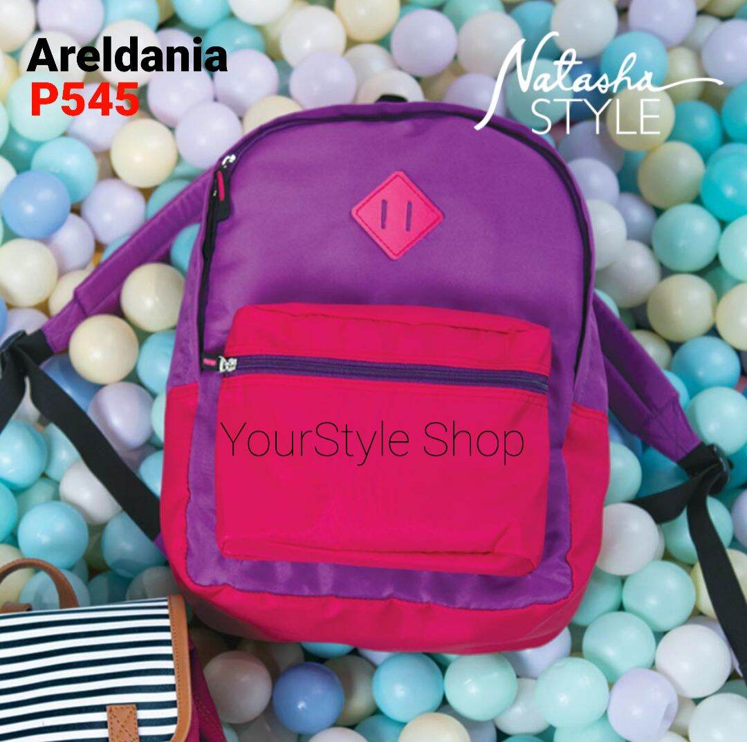 ARELDANIA ~ NATASHA LADIES COLOR BLOCKING BACKPACK | Lazada PH