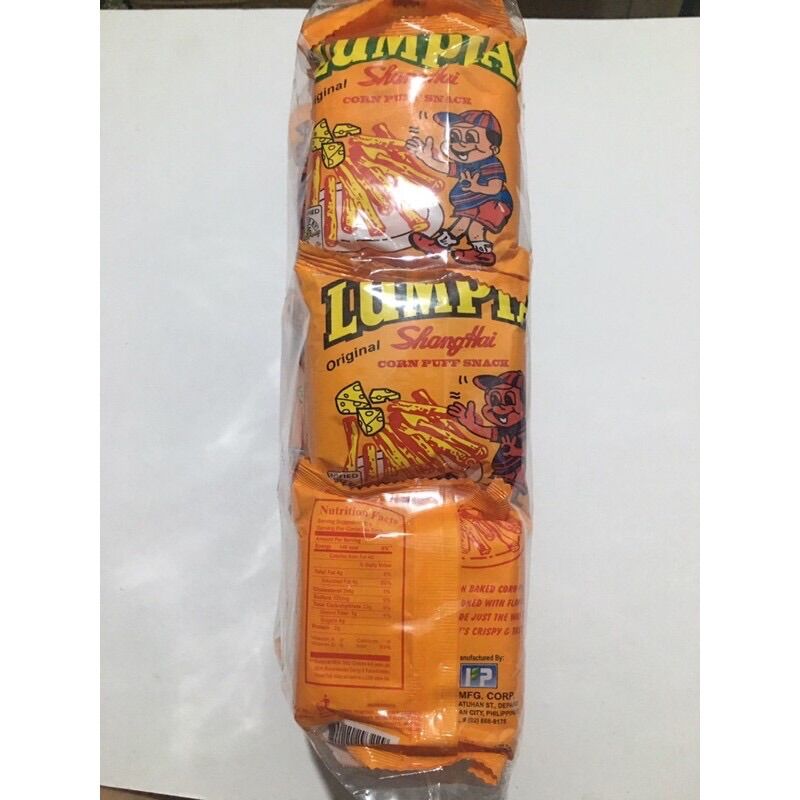 Lumpia Shanghai corn puff snack cheese flavor 1packx20s | Lazada PH