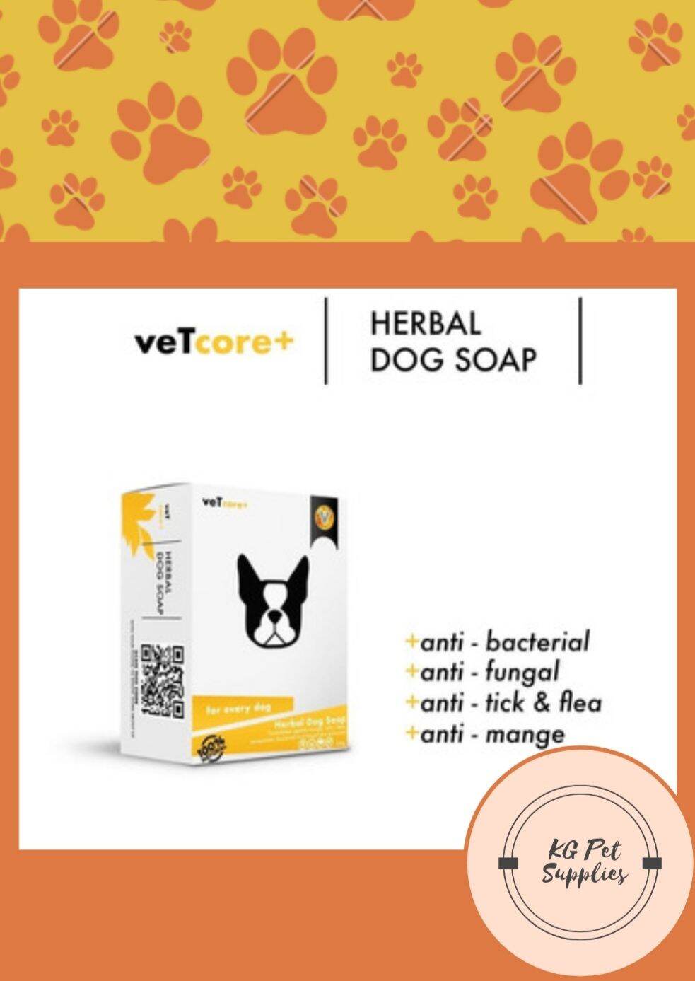 Vet Core+ Herbal Soap 120 mganti - bacterial anti-fungal anti-tick ...