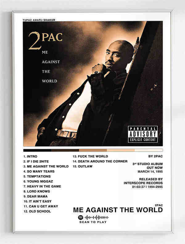 2Pac Music Album Cover Aesthetic Pictures Pop Hip Hop Rapper Tupac ...