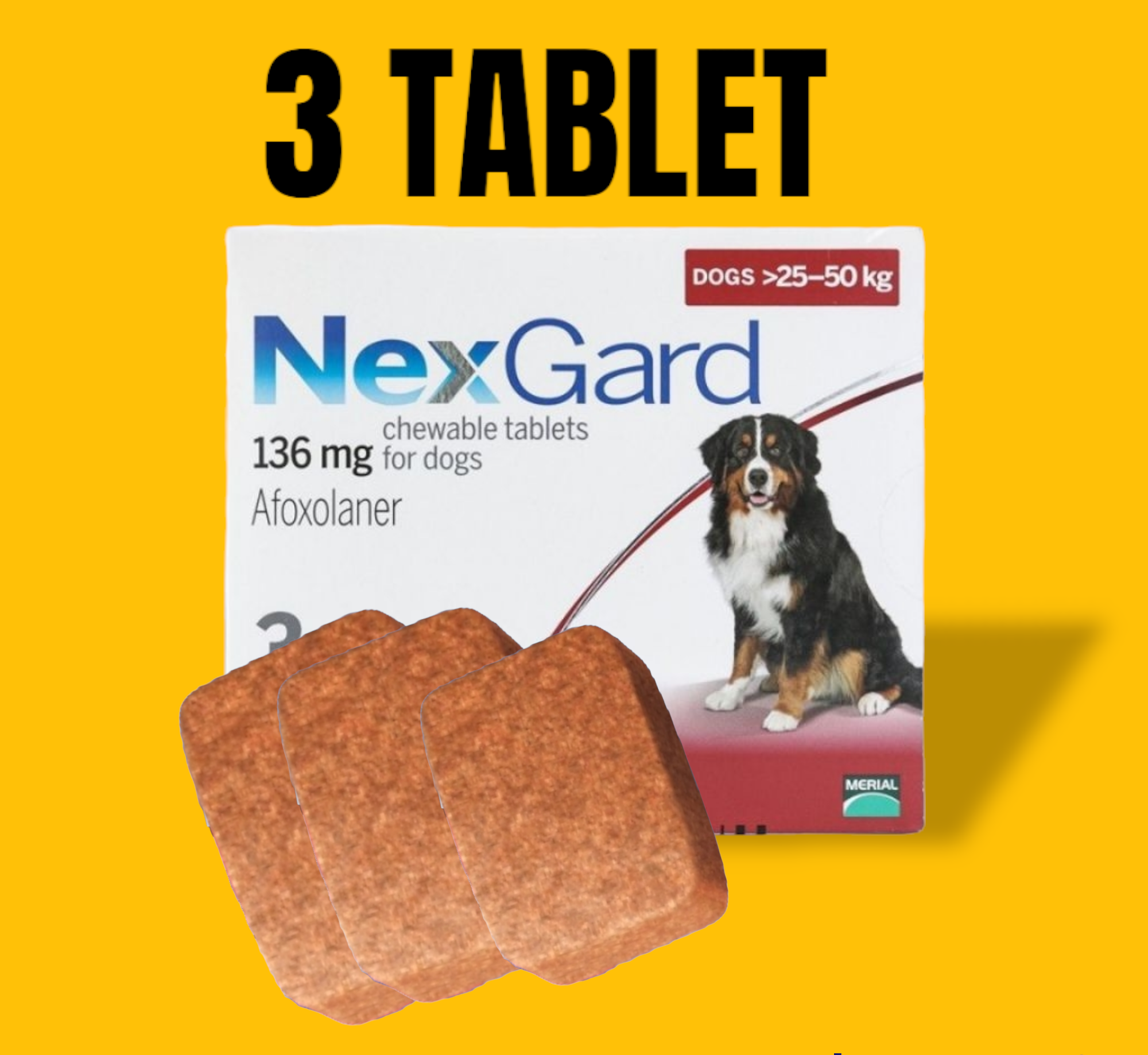 Nexgard Chewable Tablet 25-50kg ( 3Tablet w/ STICKER) | Lazada PH