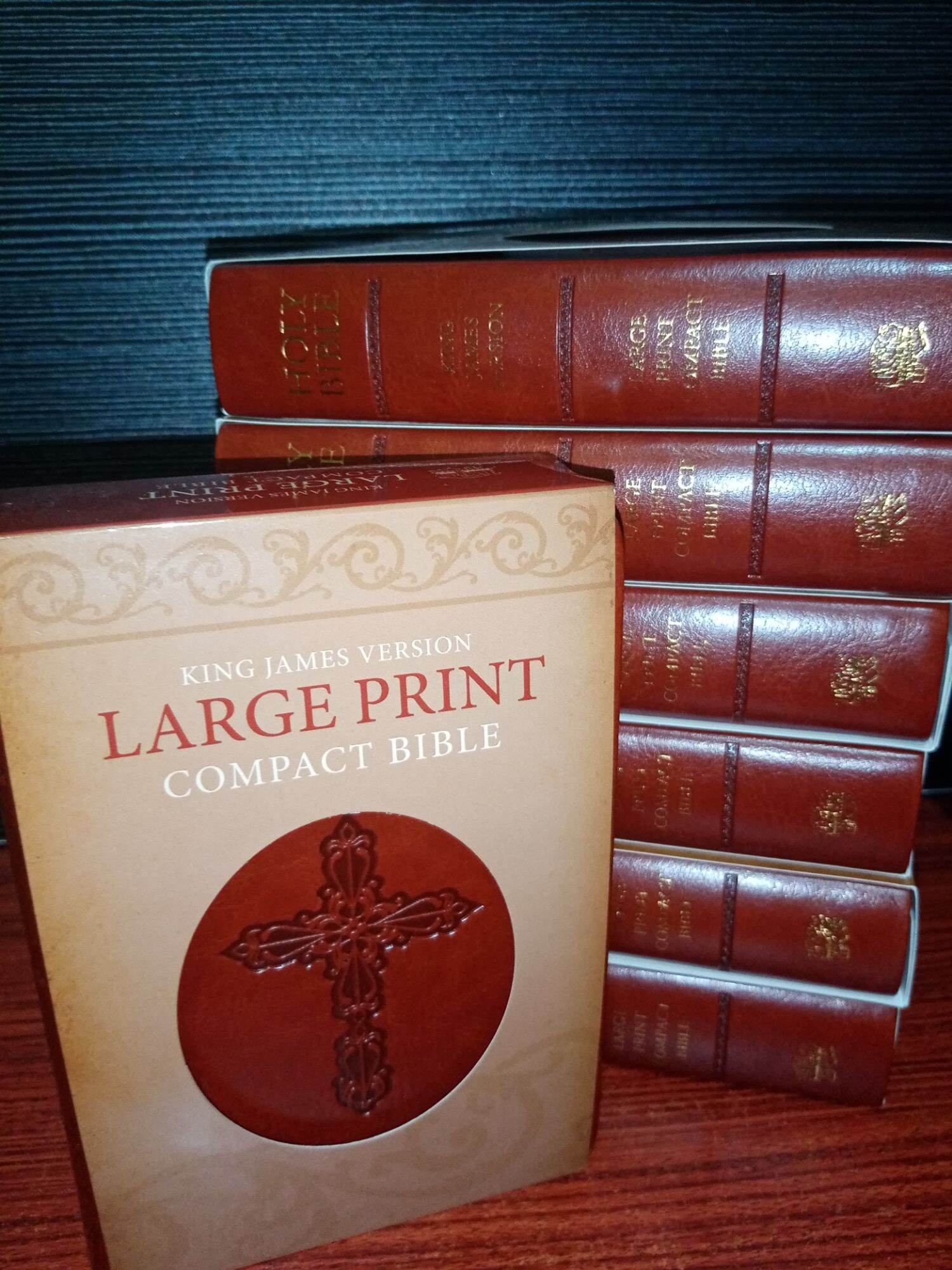 KJV LARGE PRINT COMPACT BIBLE CROSS DESIGN | Lazada PH