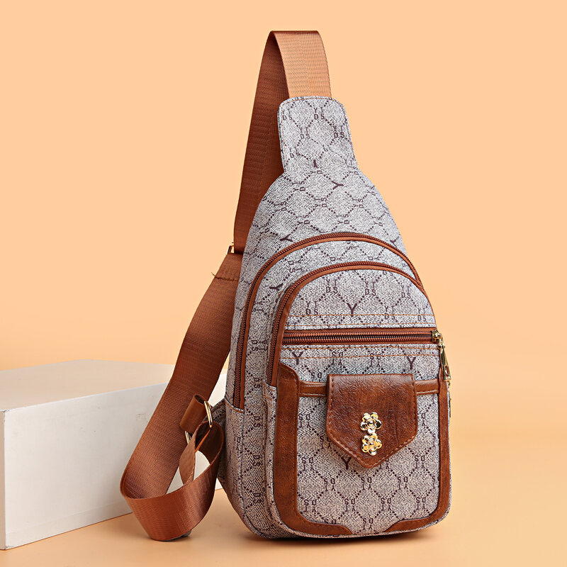 Chest Bag Female Diagonal Crossbody Versatile 2024 New Arrival Tide ...