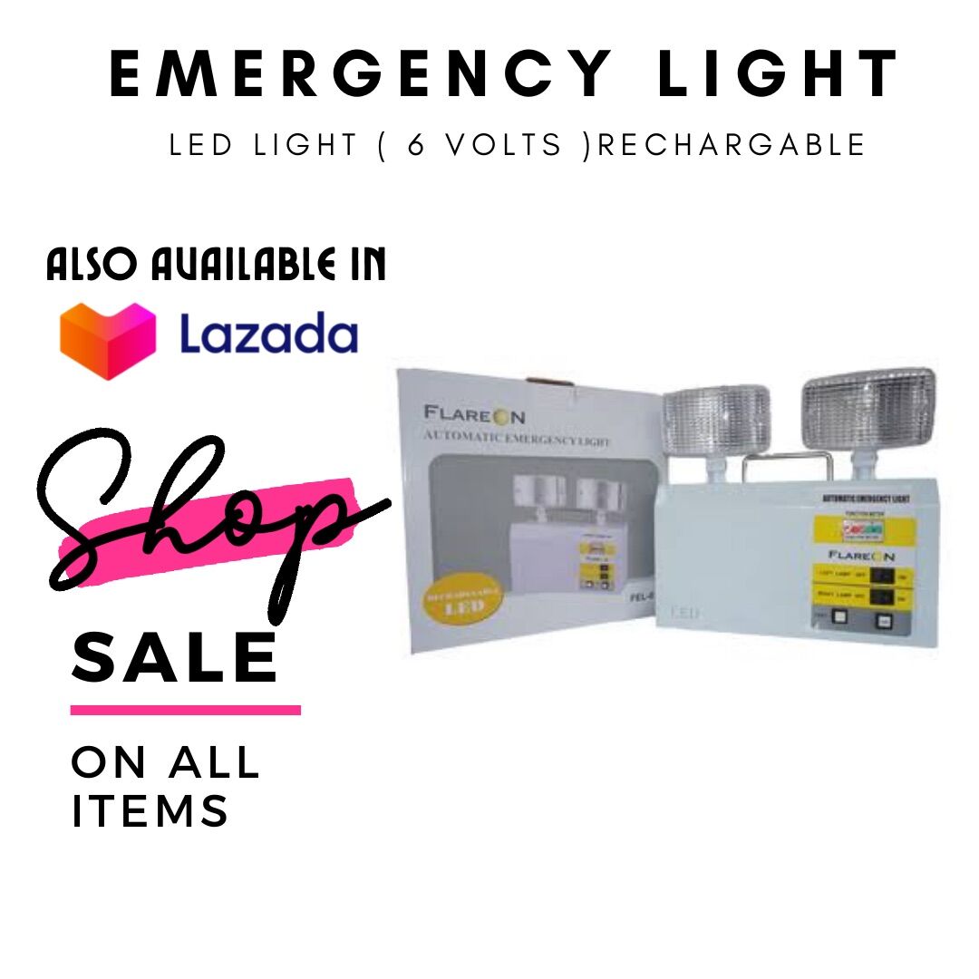 Emergency Light ( 6 volts ) RECHARGABLE - FLAREON BRAND | Lazada PH