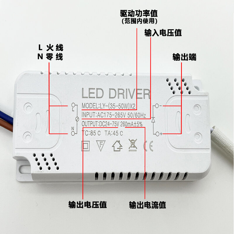 Led Ballast Panel Light Variable Light with Three Colors Power Ceiling ...