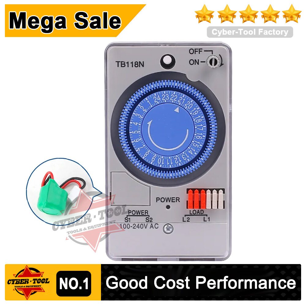 TB118N Mechanical Timer Switch Mini Mechanical Timer Relay Mechanical ...