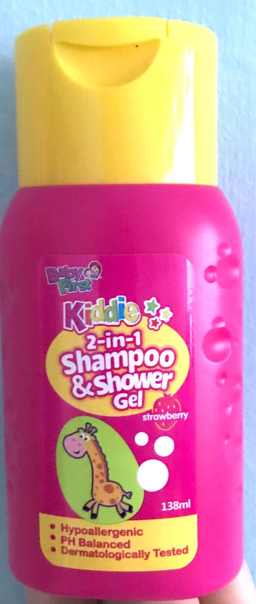 138mL Baby First Strawberry Kiddie Shampoo and Shower Gel 2-in-1 ...