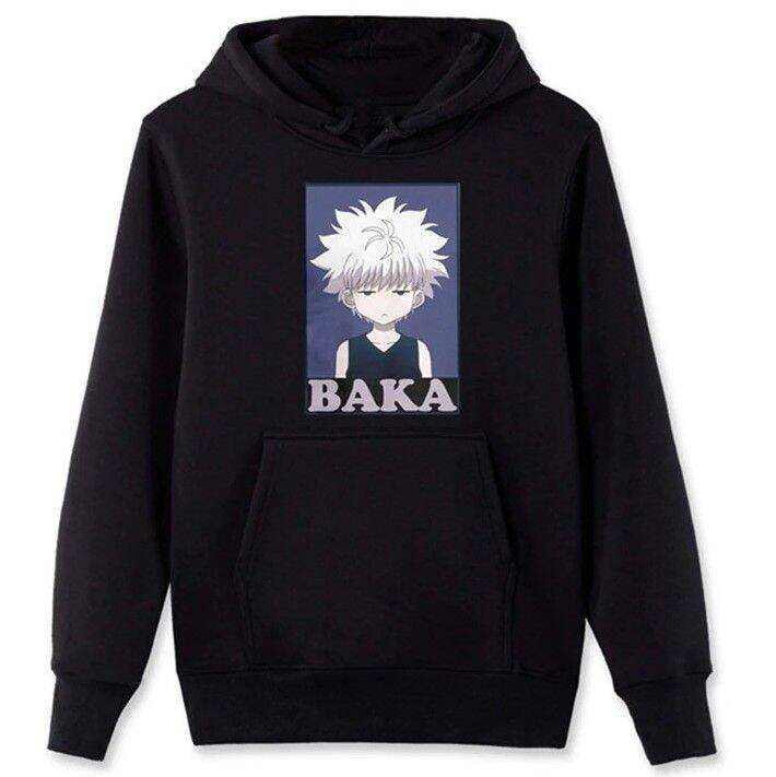 Hunter X Hunter killua zoldyck BAKA hodie jacket high quality | Lazada PH