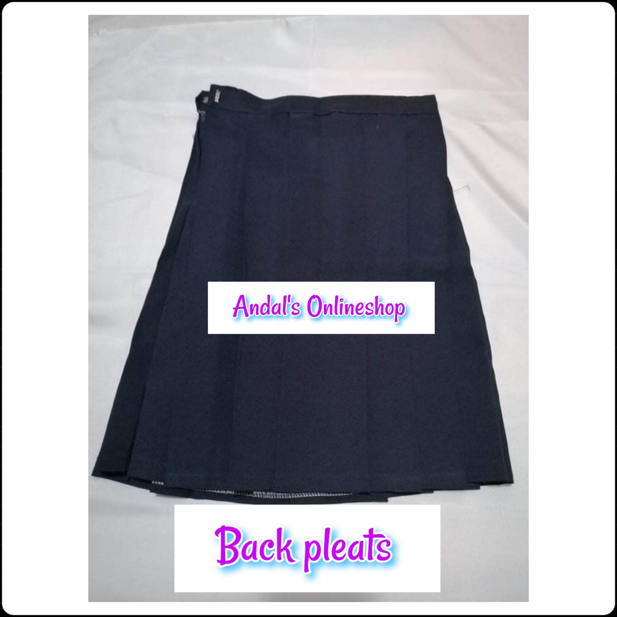 PALDA NAVY BLUE BACK PLEATS PALMBEACH AND KATRINA | Lazada PH