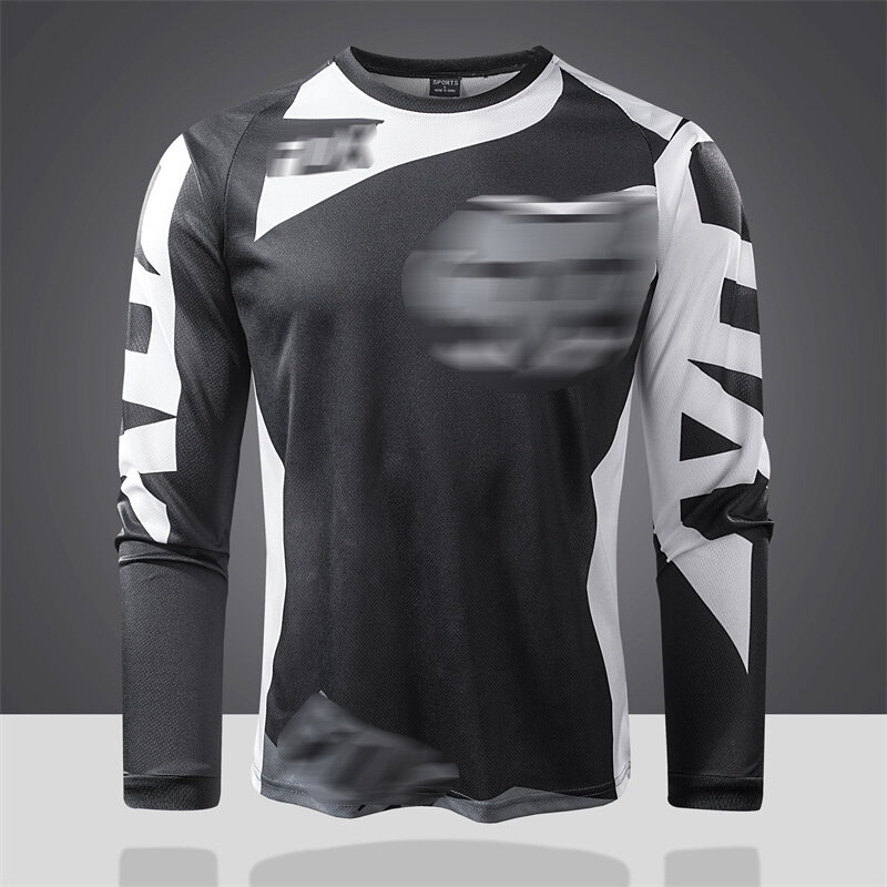 Motor shirt long sleeve for men rider Cycling bike jersey bikers ...