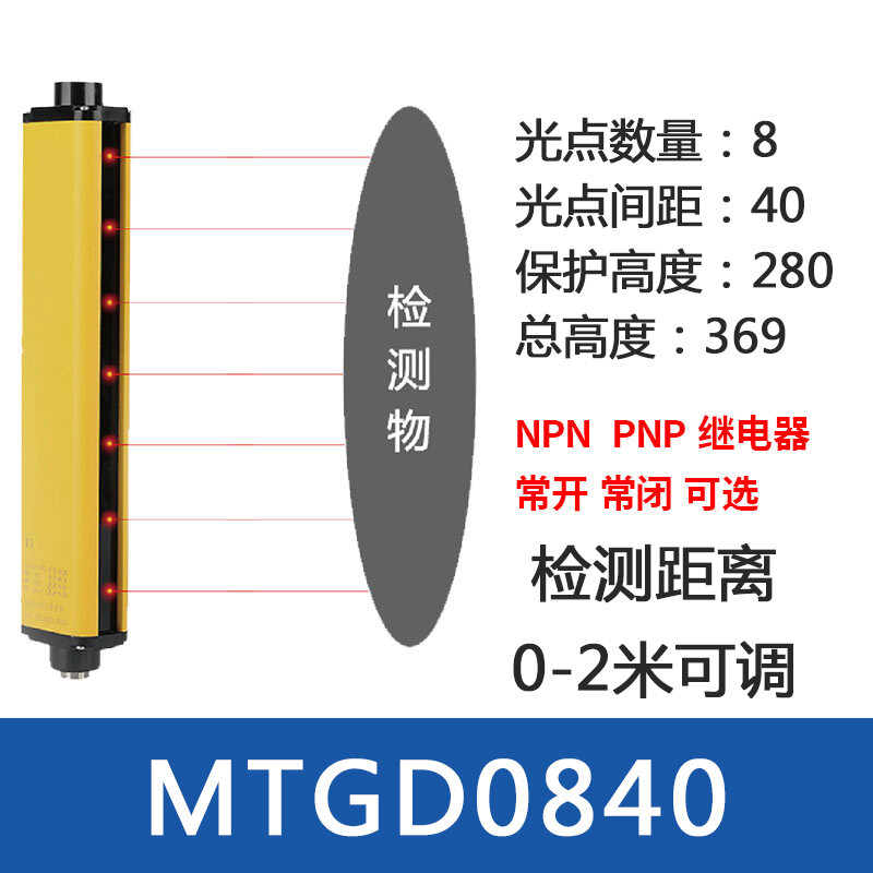 Zhenyi Unilateral Diffuse Reflection Safety Grating Light Curtain ...