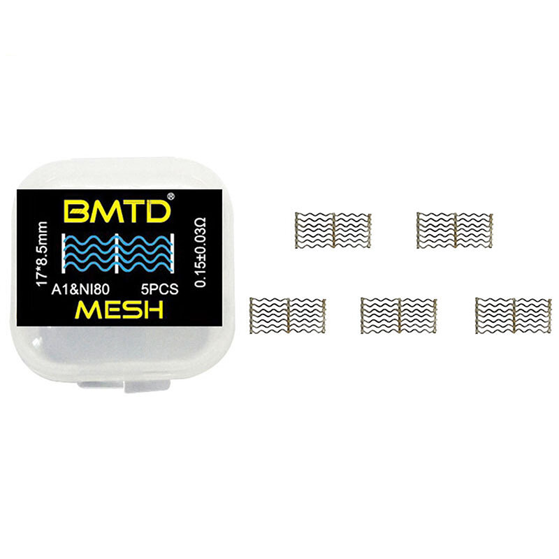 5pcs/box Clapton Mesh Coils A1 0.15Ohm Ni80 Heating Coil Wire For ...