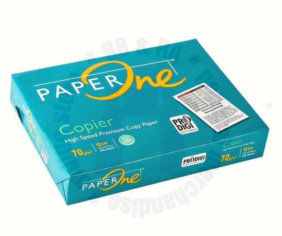 Paper One Copier Short Long A4 500 sheets per Ream High Speed Premium ...