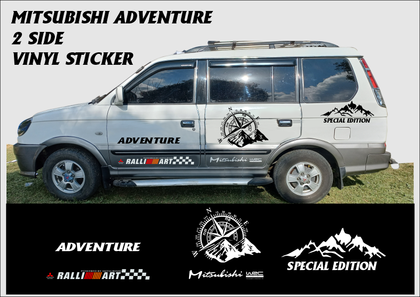 Mitsubishi Adventure 2 side vinyl sticker | Lazada PH
