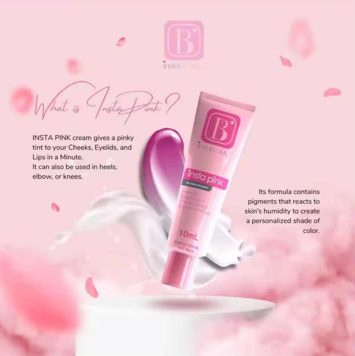 𝐔𝐏𝐆𝐑𝐀𝐃𝐄𝐃 𝐅𝐎𝐑𝐌𝐔𝐋𝐀 INSTA PINK BLUSH CREAM 15grams INSTAPINK PERFECT PEACH ...