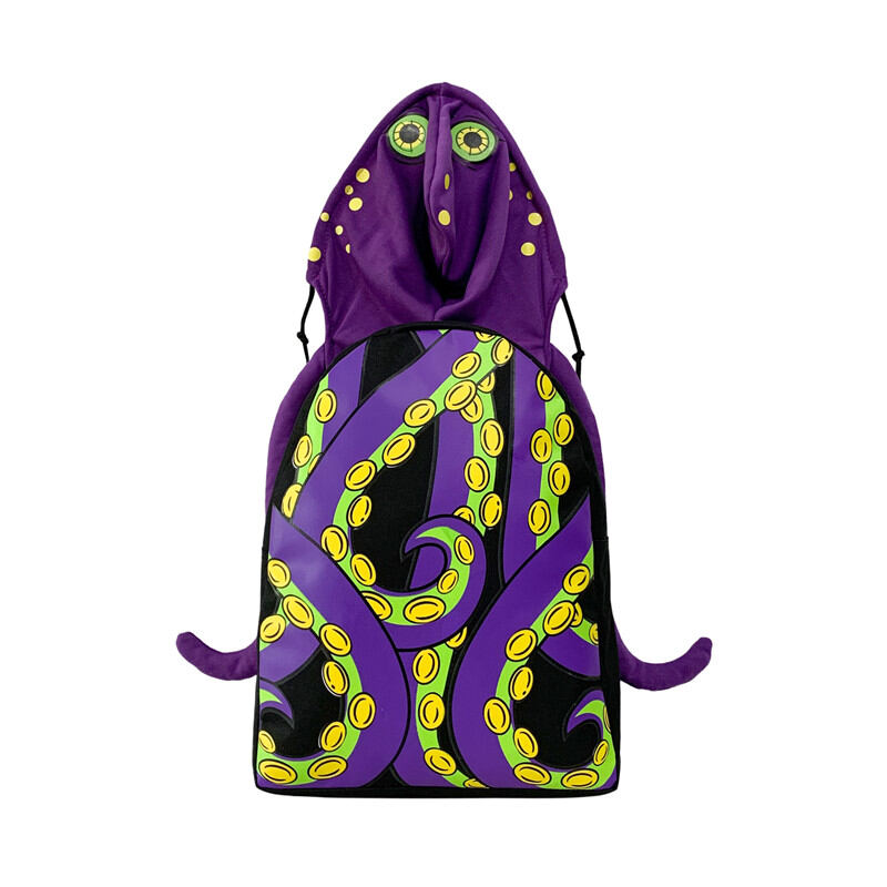 National Trends Original Dark Octopus Three-Dimensional Hooded Backpack ...