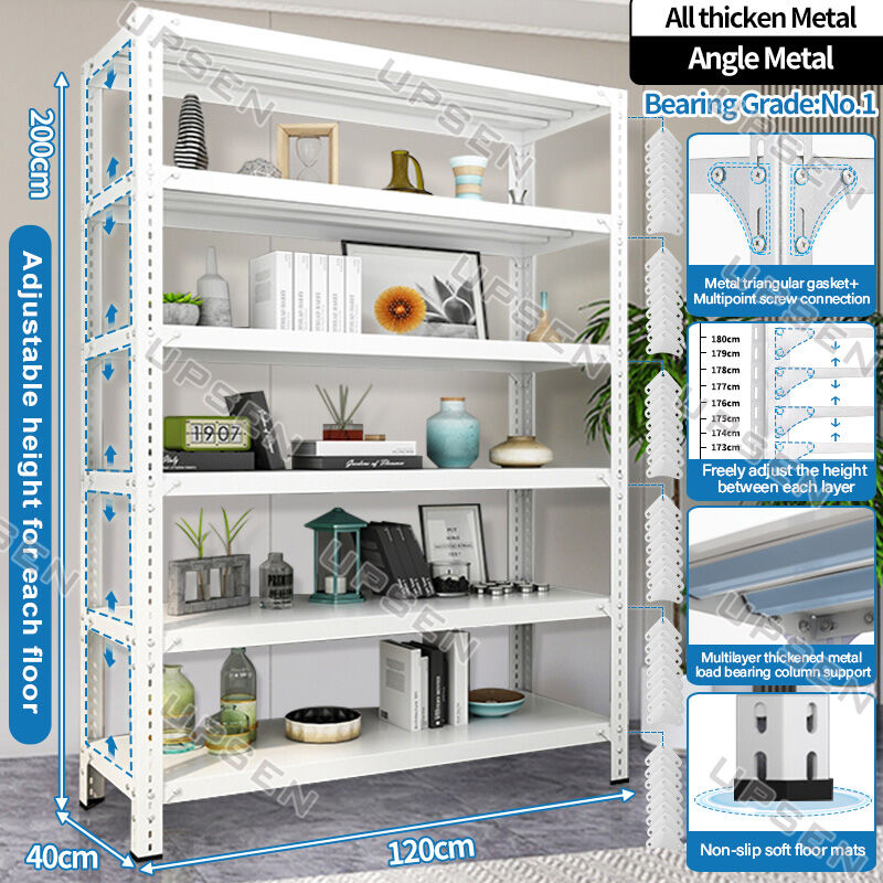 UPSEN Angle Steel Storage Shelves Metal rack 3 Layers-5 Layers ...
