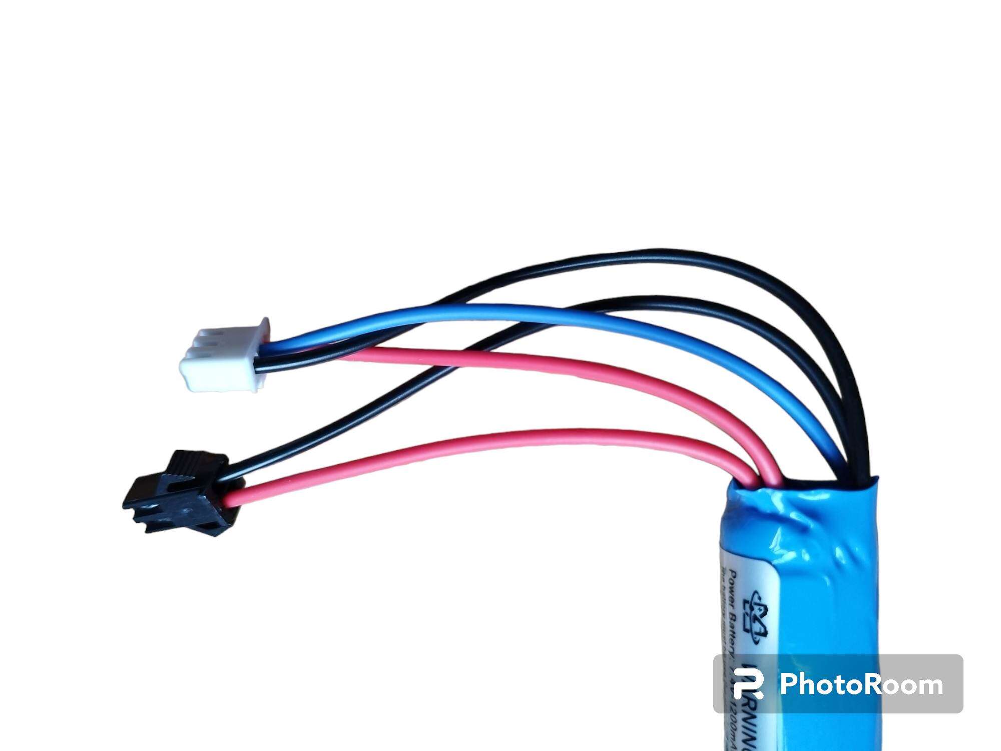 7.4v 1200mah 14500 li ion battery pack cylindrical type with sm plug ...