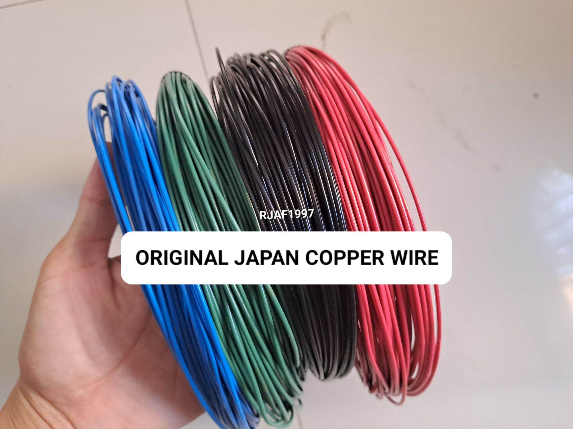 [5.10.30] ORIGINAL AUTOMOTIVE/MOTORCYCLE JAPAN WIRE GAUGE #18 PURE ...