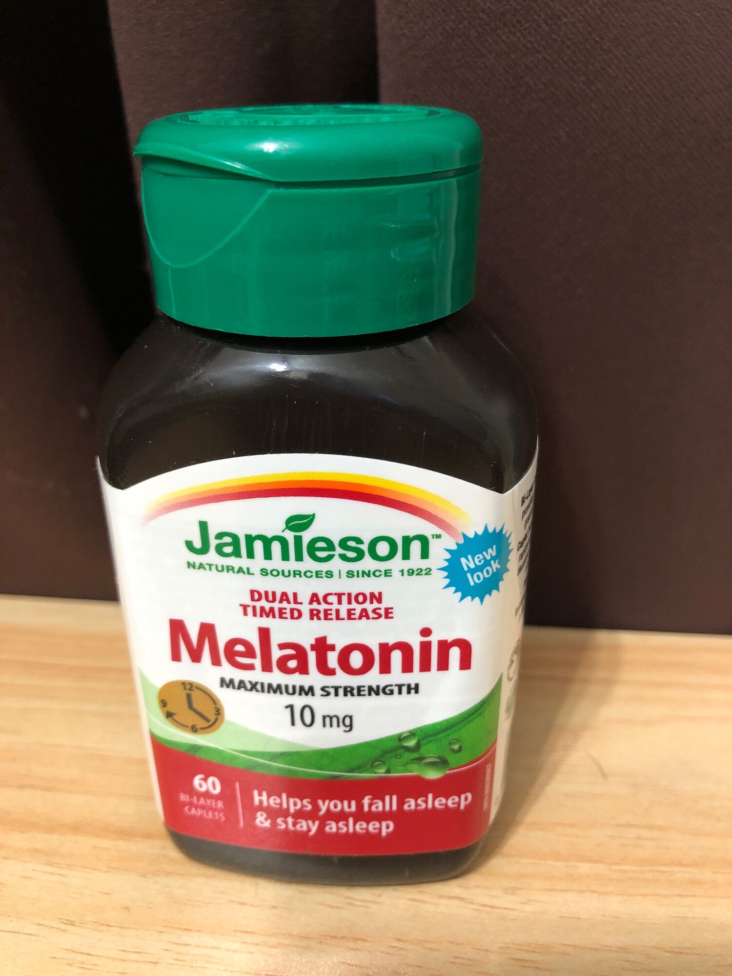 Melatonin maximum strength 10 mg 60 caplets dual action timed release ...