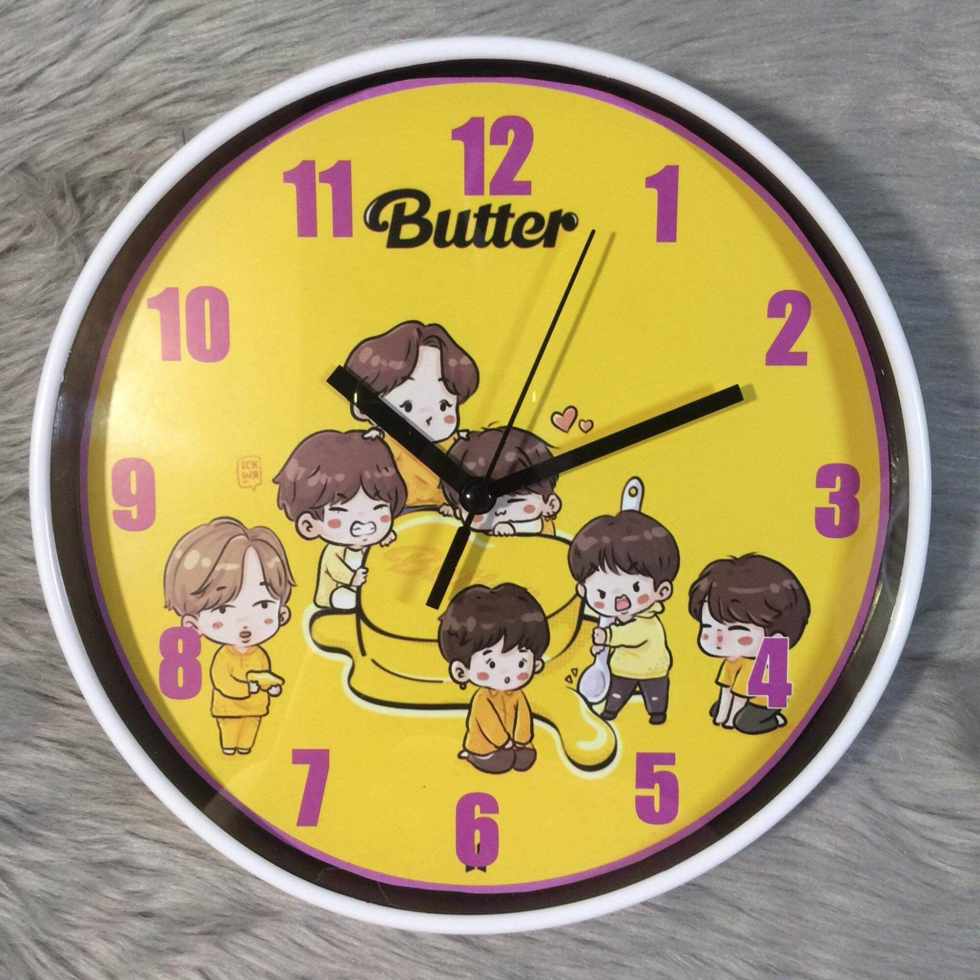 BTS Wall Clock (8x8 INCHES) with free keychain & stickers | Lazada PH