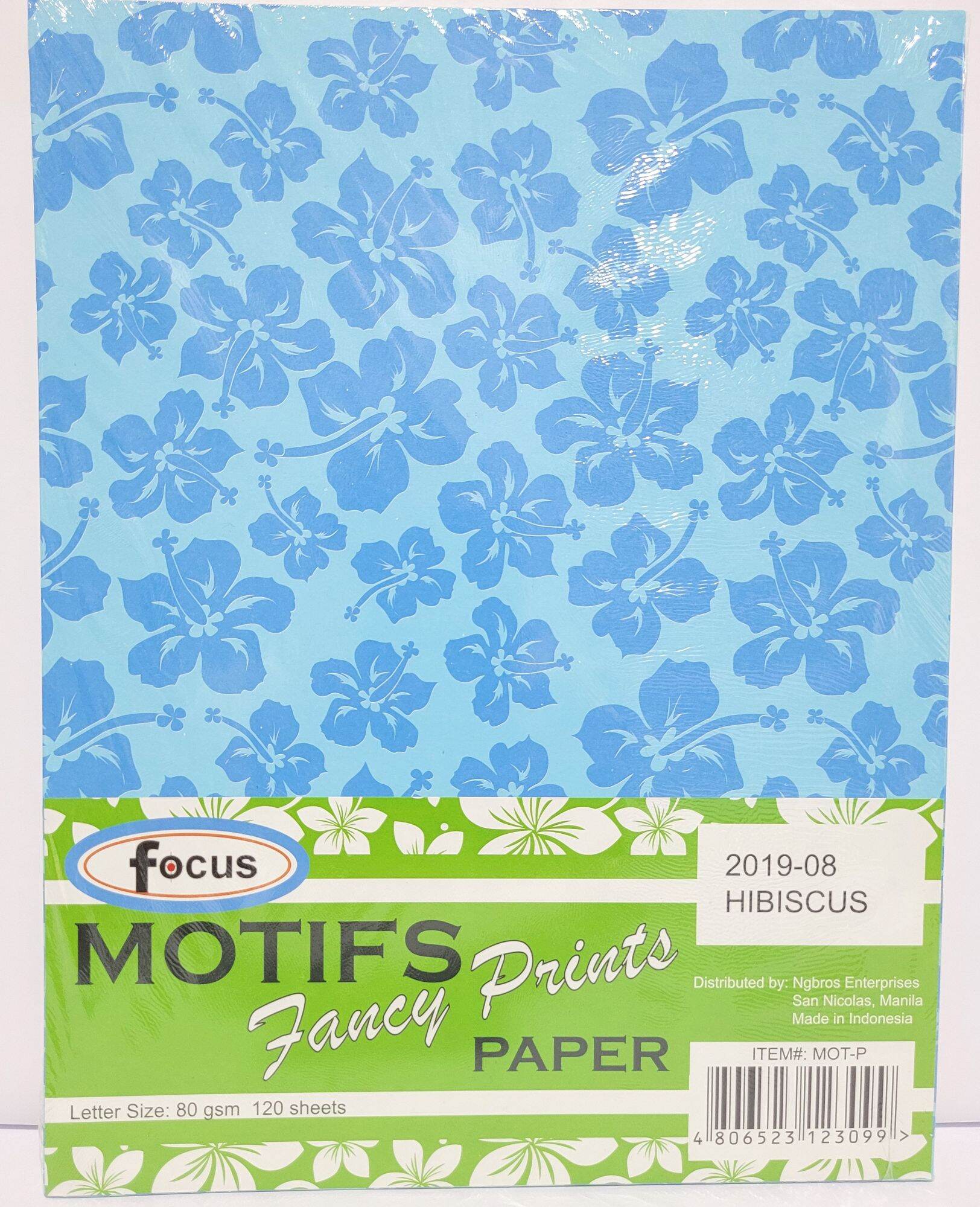 Focus Motifs Fancy Prints Paper 80 Gsm 120 Sheets Letter Size | Lazada PH