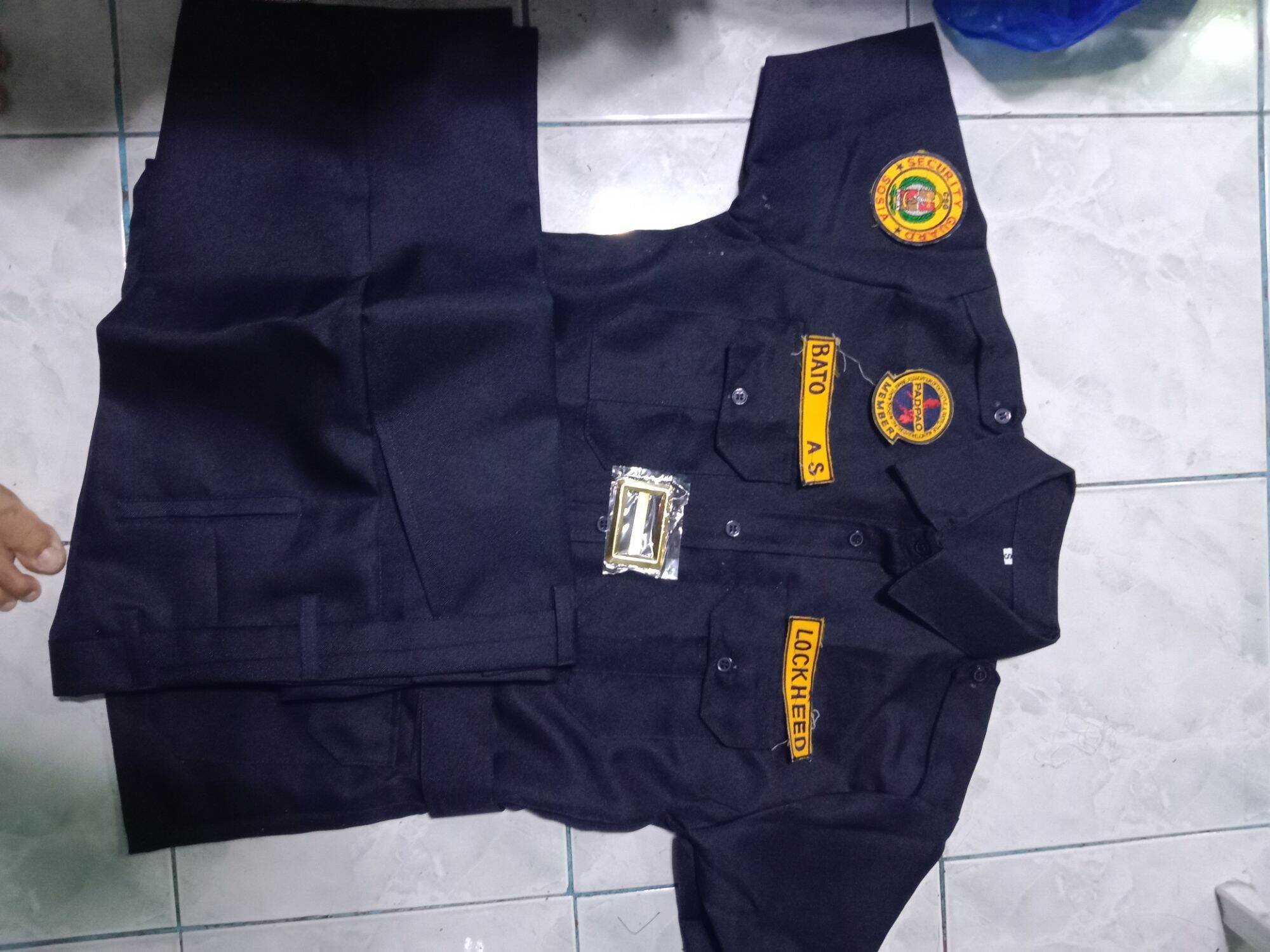 Terno Bust Jacket With Patches For Security Guard Uniform | Lazada PH