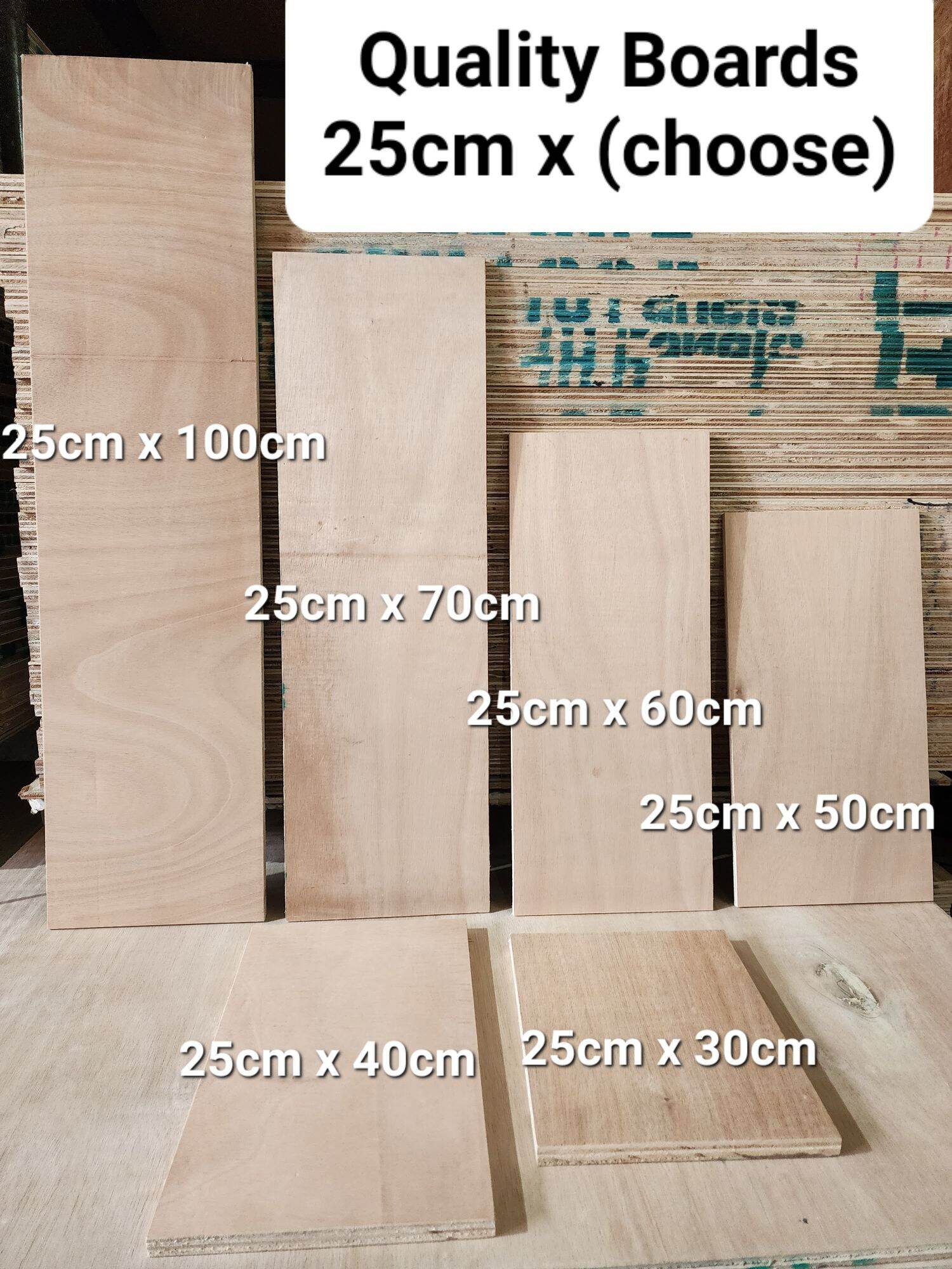 Quality Boards - 25cm x (Choose ur Size) | Lazada PH