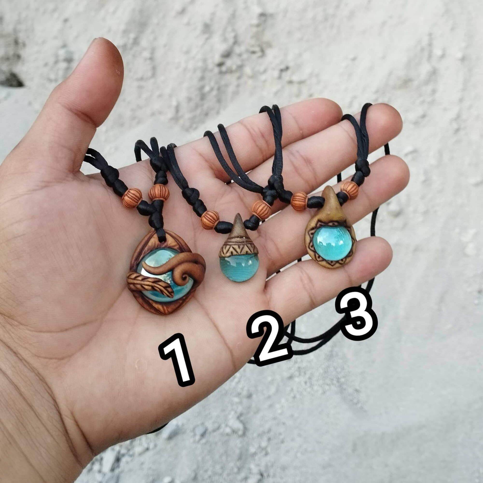 AQUA BLUE NATURAL STONE HANDMADE NECKLACE | Lazada PH