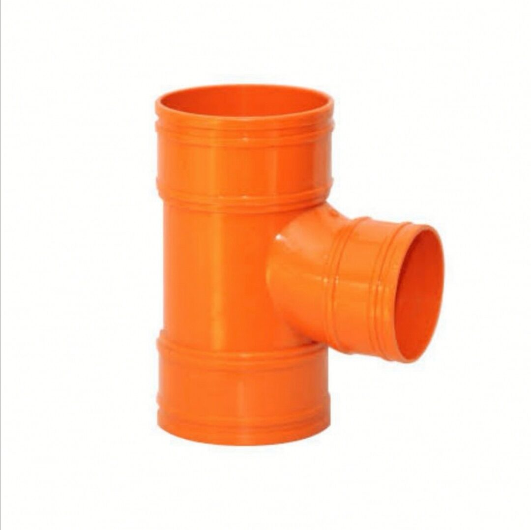 Thick Type PVC Orange Tee 2" 3" 4" T Connector 2x2 3x2 3x3 4x2 4x3 4x4 ...