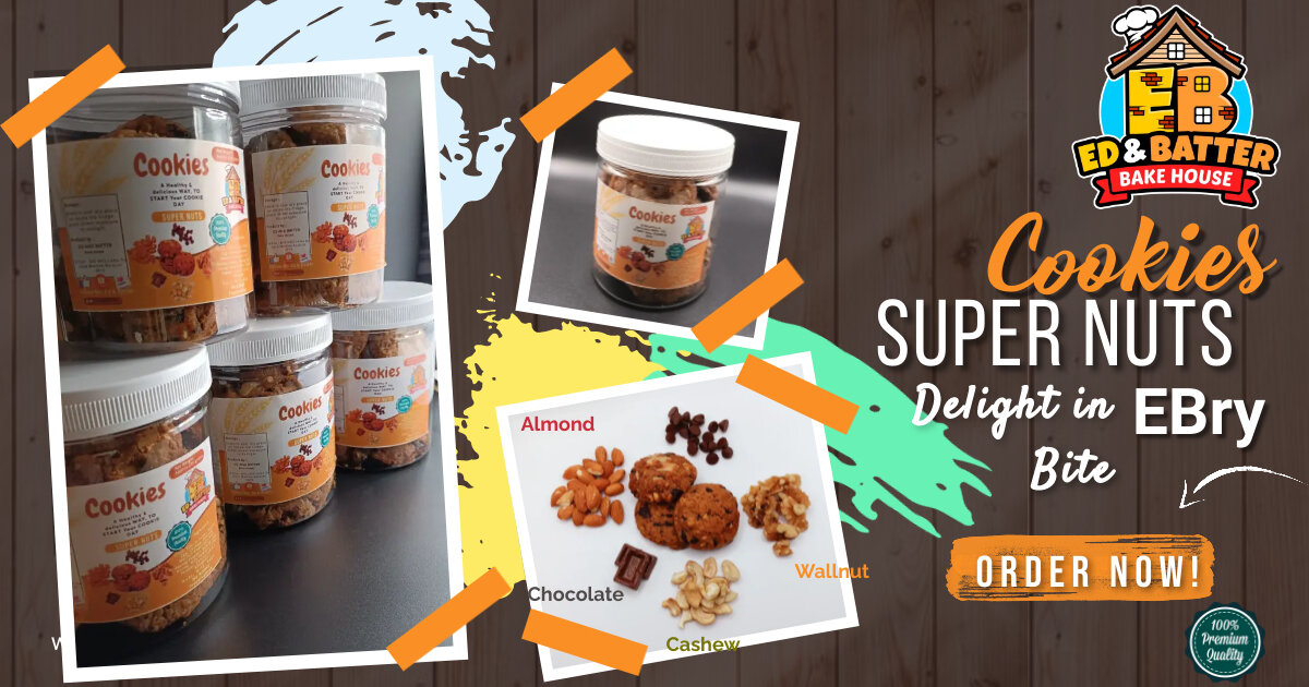 ED & BATTER : SUPER NUTS HEALTHY COOKIE ( JAR ) | Lazada PH