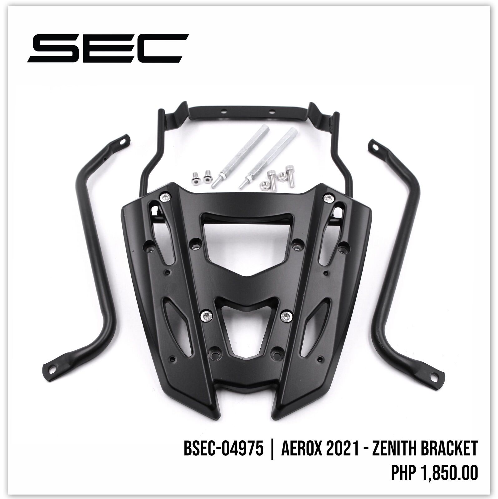 yamaha aerox 155 v2 2021 up to now model zenith / starck top box ...