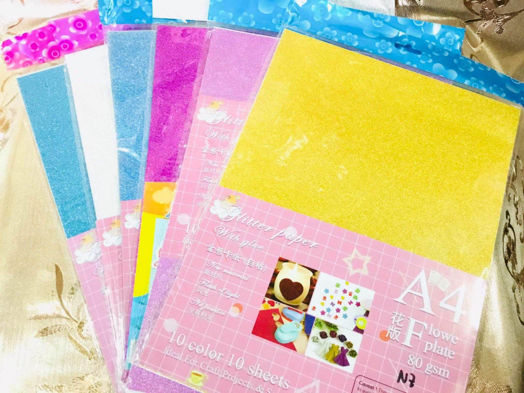 Glitter Sticker Paper 10pc/pack | Lazada PH